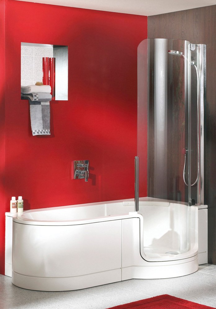 Douche-baignoire TWINLINE 1 Le 2 en 1 de la salle de bain