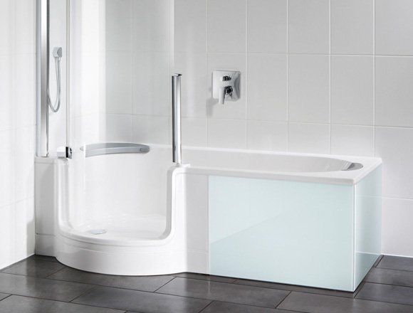 Douche-baignoire TWINLINE 1 Le 2 en 1 de la salle de bain